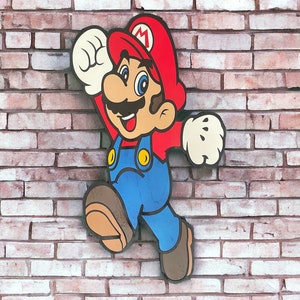 Mario - Mario Bros Wooden Display - Etsy