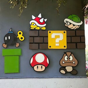 Customizable Mario Bros. Wooden Display - Etsy