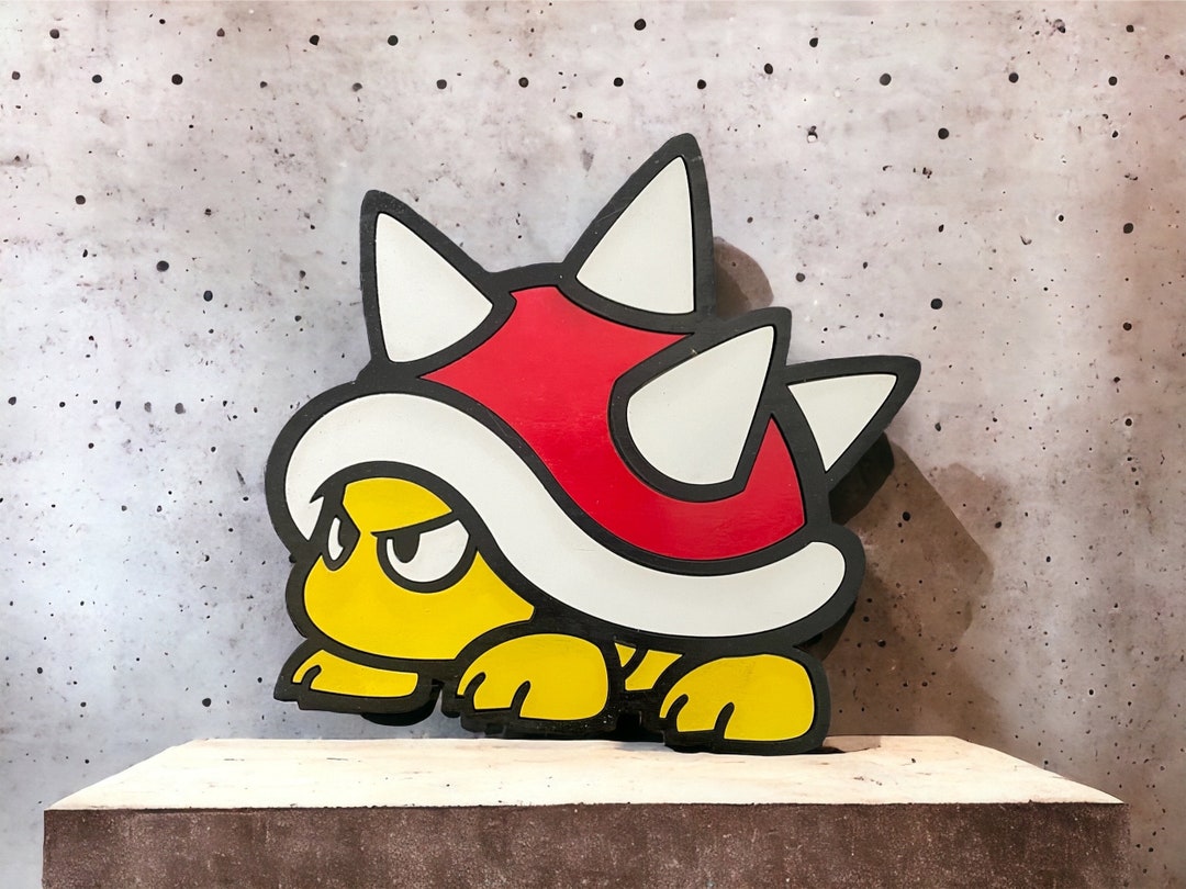 Spinies - Mario Wooden Display - Etsy