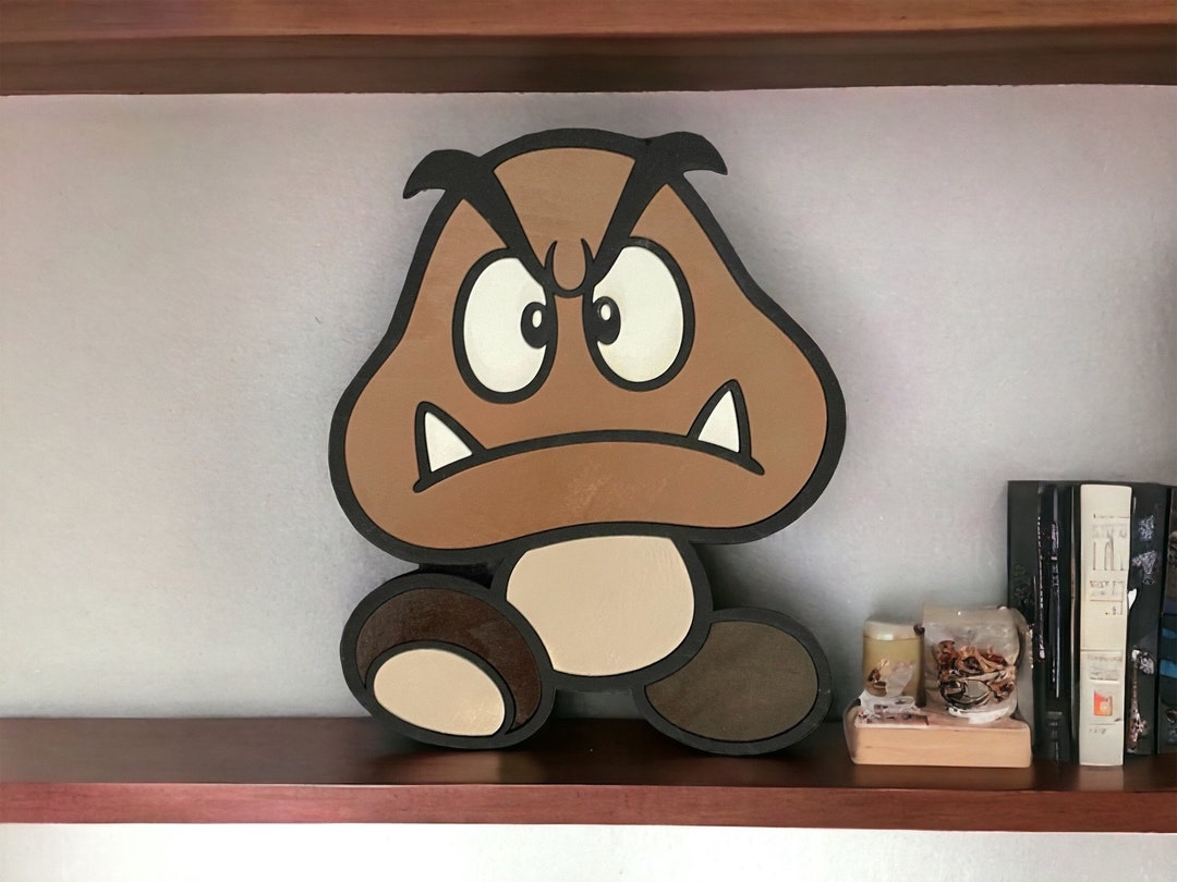 Goomba - Mario Bros. Wooden Display - Etsy