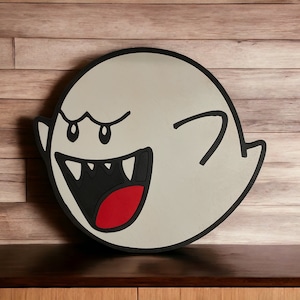 Boo Ghost - Mario Bros. Wooden Display - Etsy