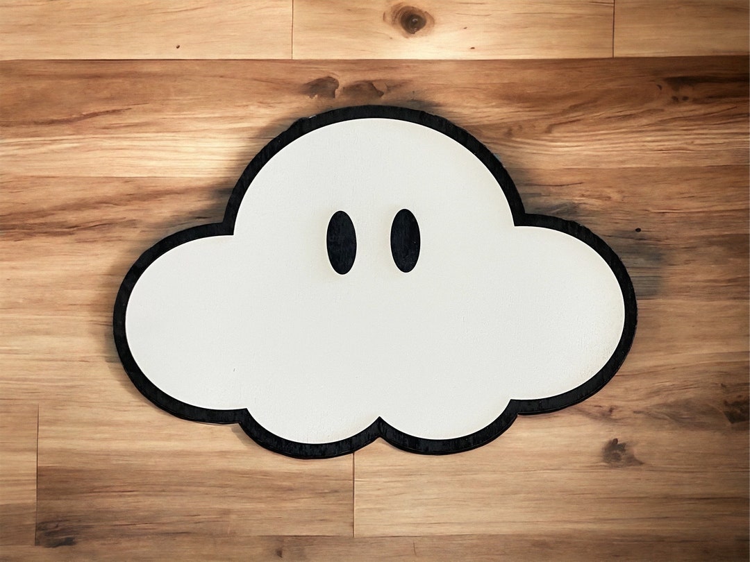 Cloud - Mario Bros. Wooden Display - Etsy