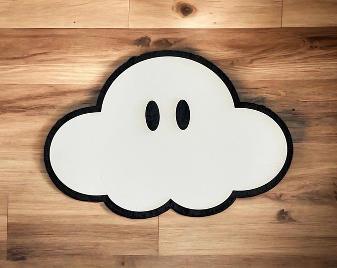 Cloud Mario Bros. Wooden Display - Etsy