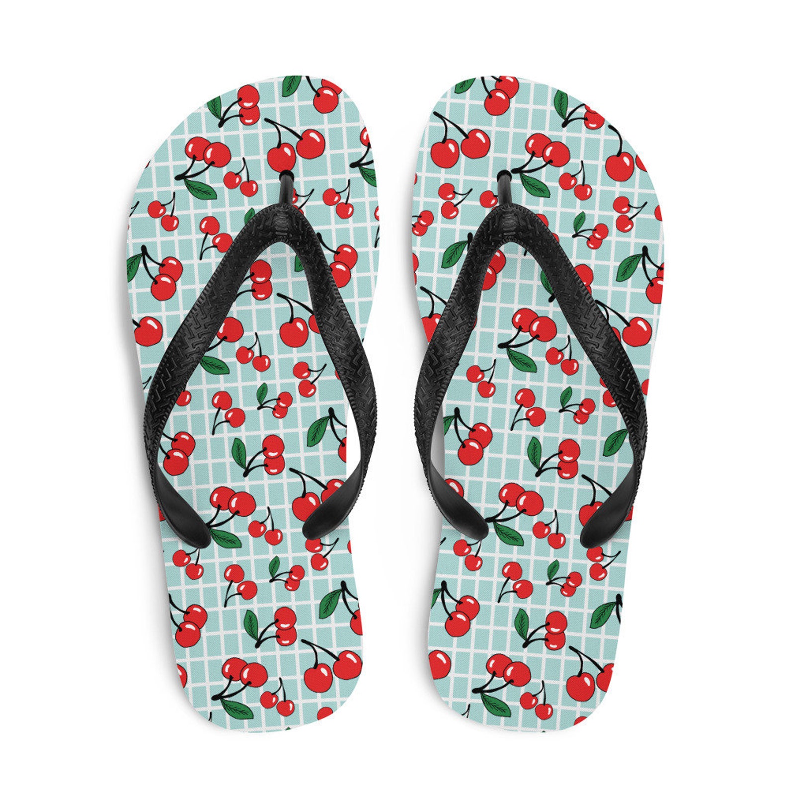 Cherry Flip-flops - Etsy