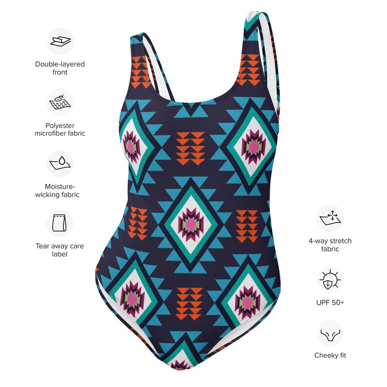 Aztec One-piece Swimsuit - Etsy