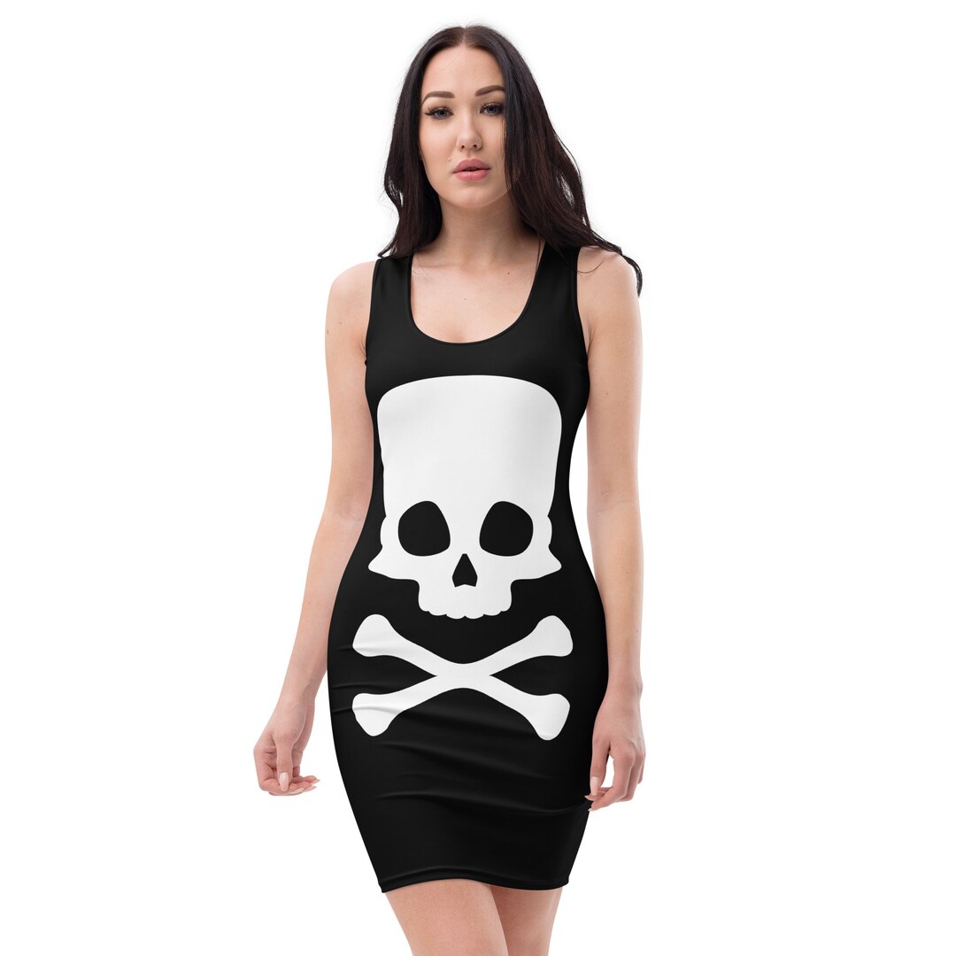 Halloween Skull & Bones Dress - Etsy