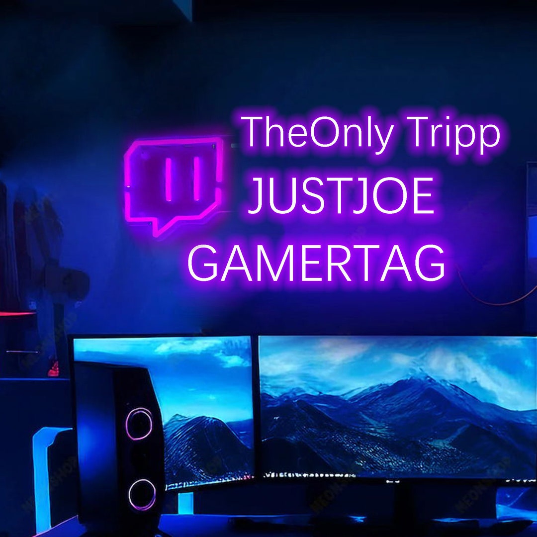 3 Line Custom Neon Sign Gamer Tag Video Game Streaming - Etsy