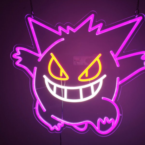 Gengar Neon Signs - Etsy
