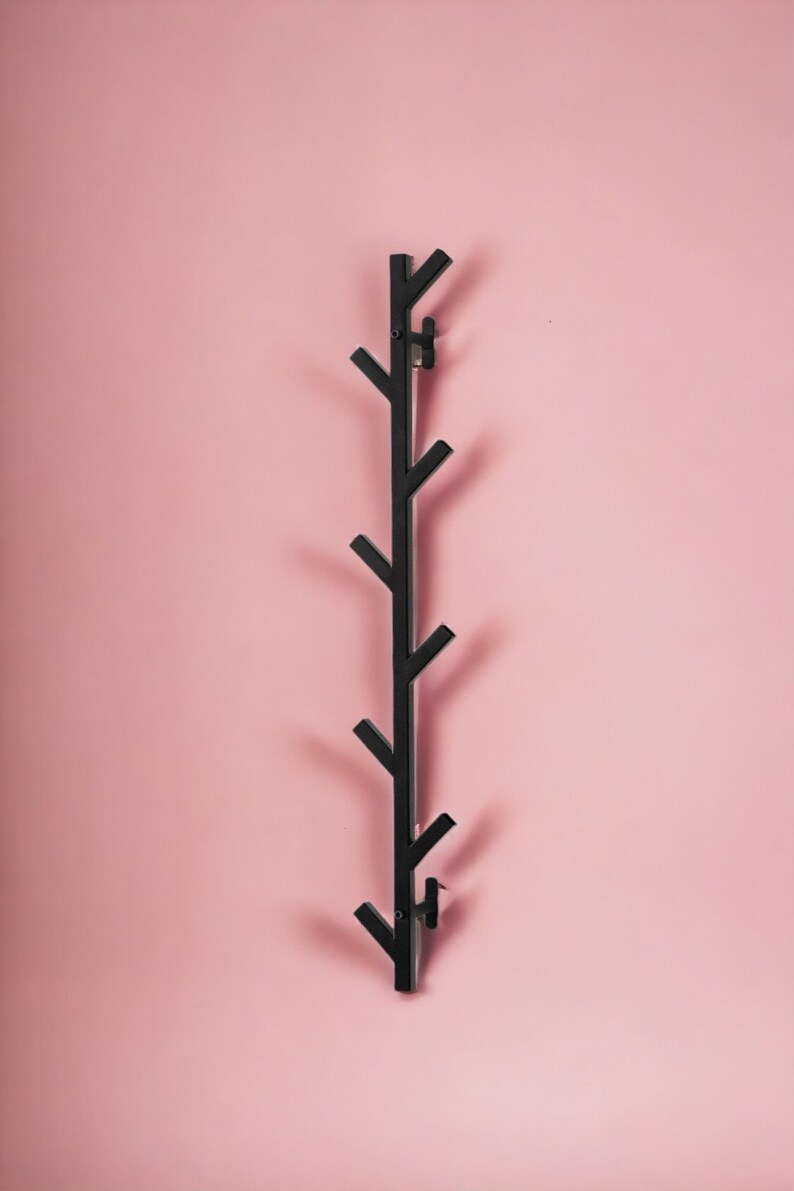 Minimalist Wall Mounted Metal Hanger, Metal Wall Mounted Coat Rack ...