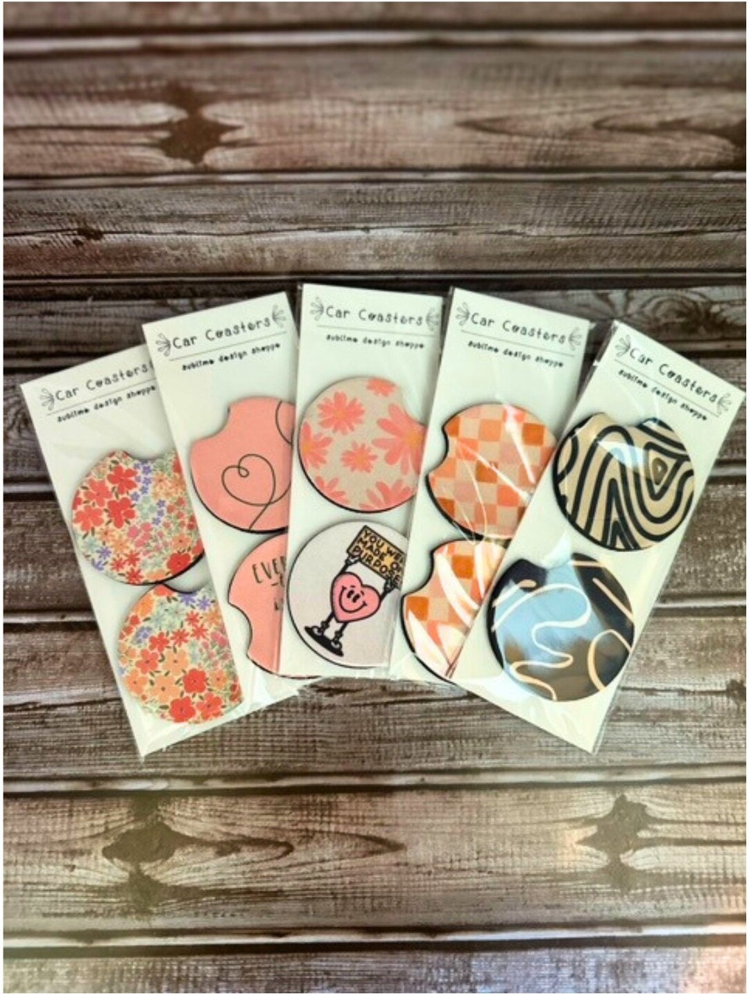 Car Coasters Cute Car Coasters Trending Car Coasters Car Accessories - Etsy