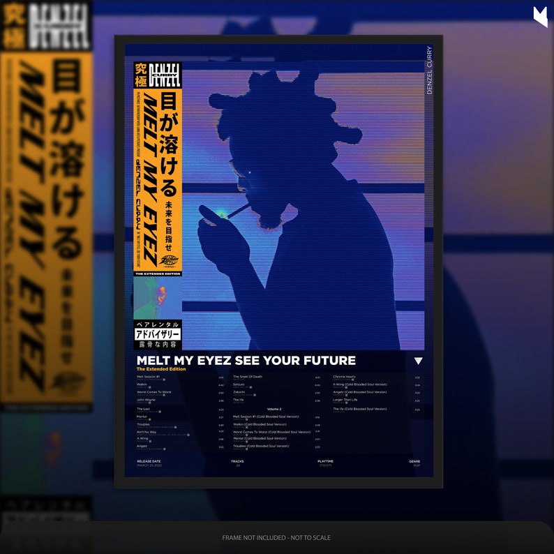 Melt My Eyez See Your Future Denzel Curry Album Poster, Minimalist ...