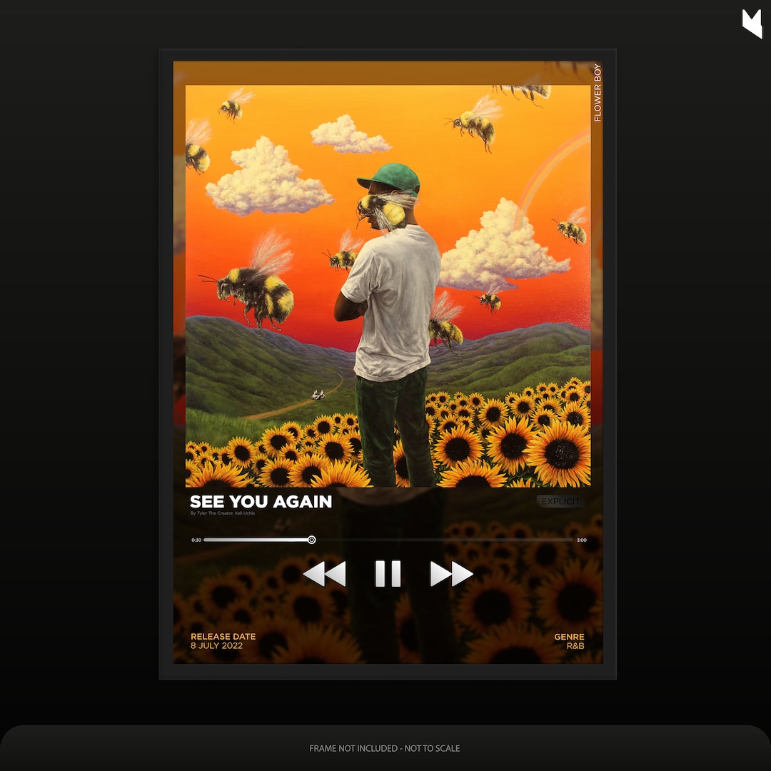 See You Again Tyler the Creator Song Poster, Minimalist Music Song Art ...