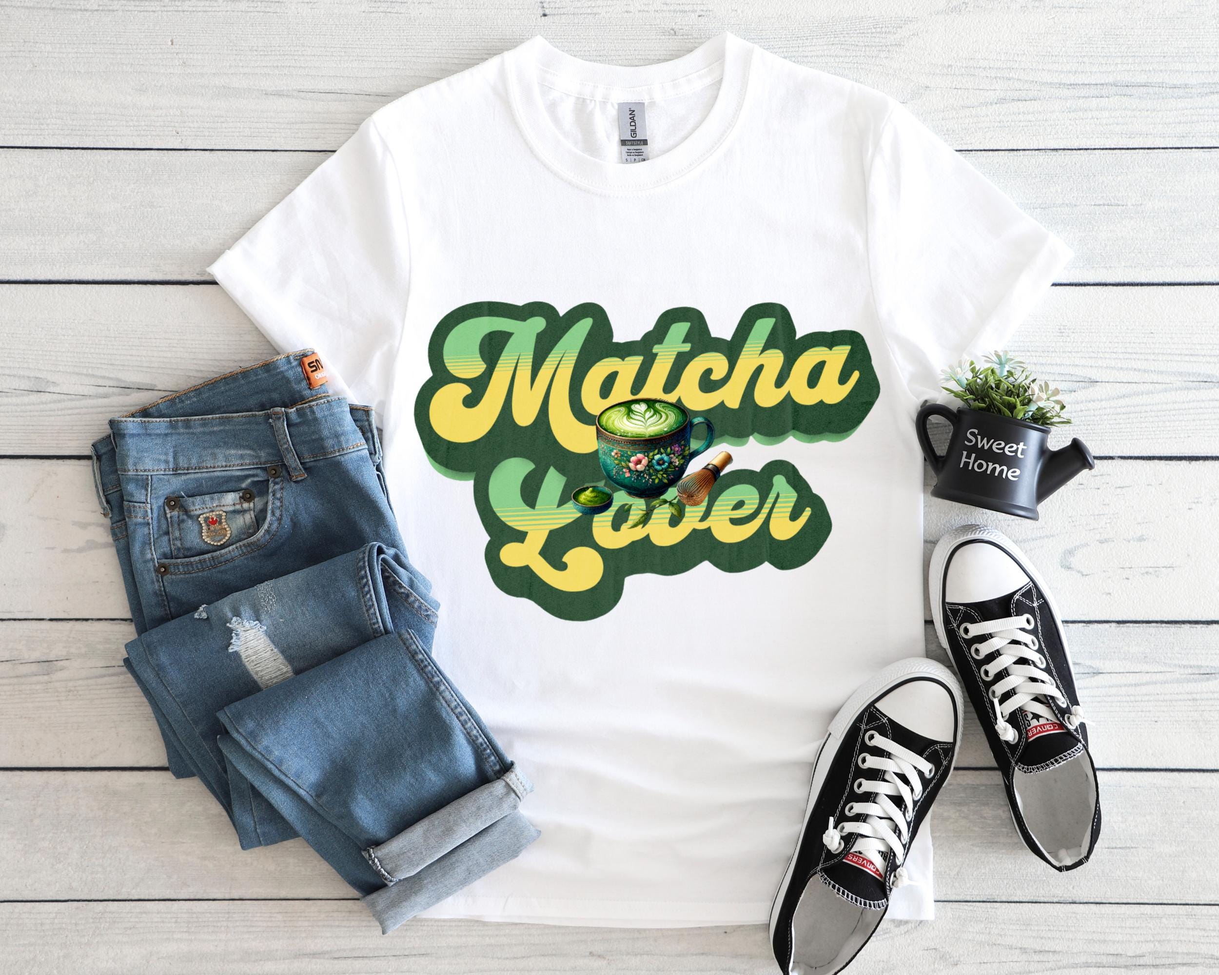 Matcha Lover PNG | Cute Matcha Aesthetic Clipart | Matcha Green Tea ...