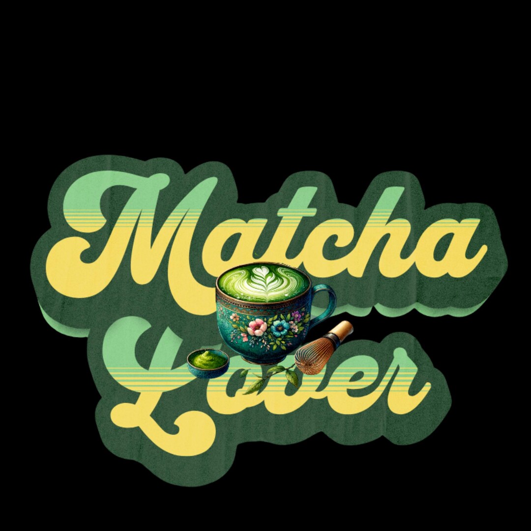 Matcha Lover PNG | Cute Matcha Aesthetic Clipart | Matcha Green Tea ...