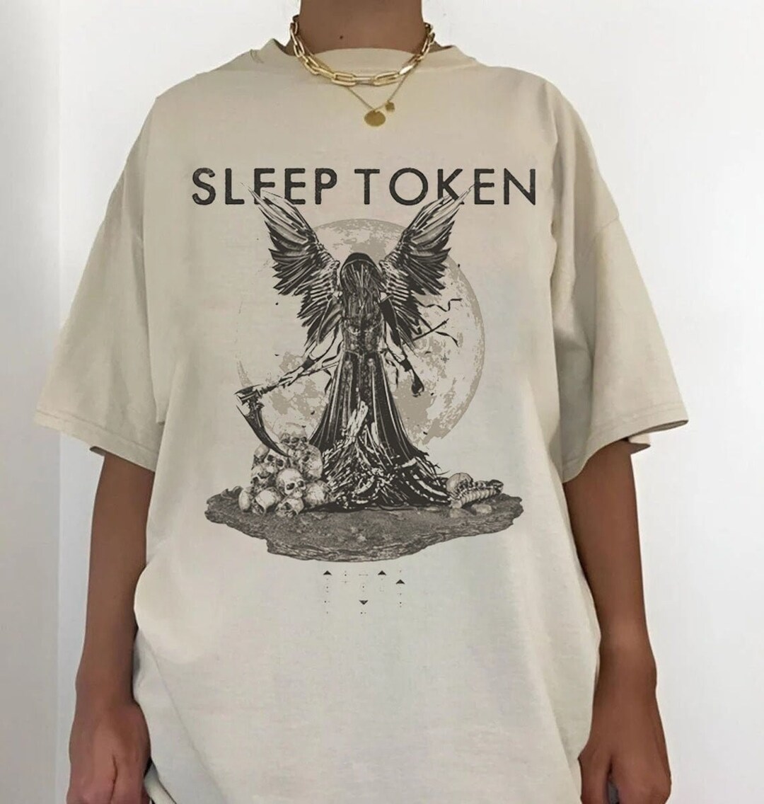 Sleep Token Reaper Angel T-shirt Sleep Token Rock Band - Etsy
