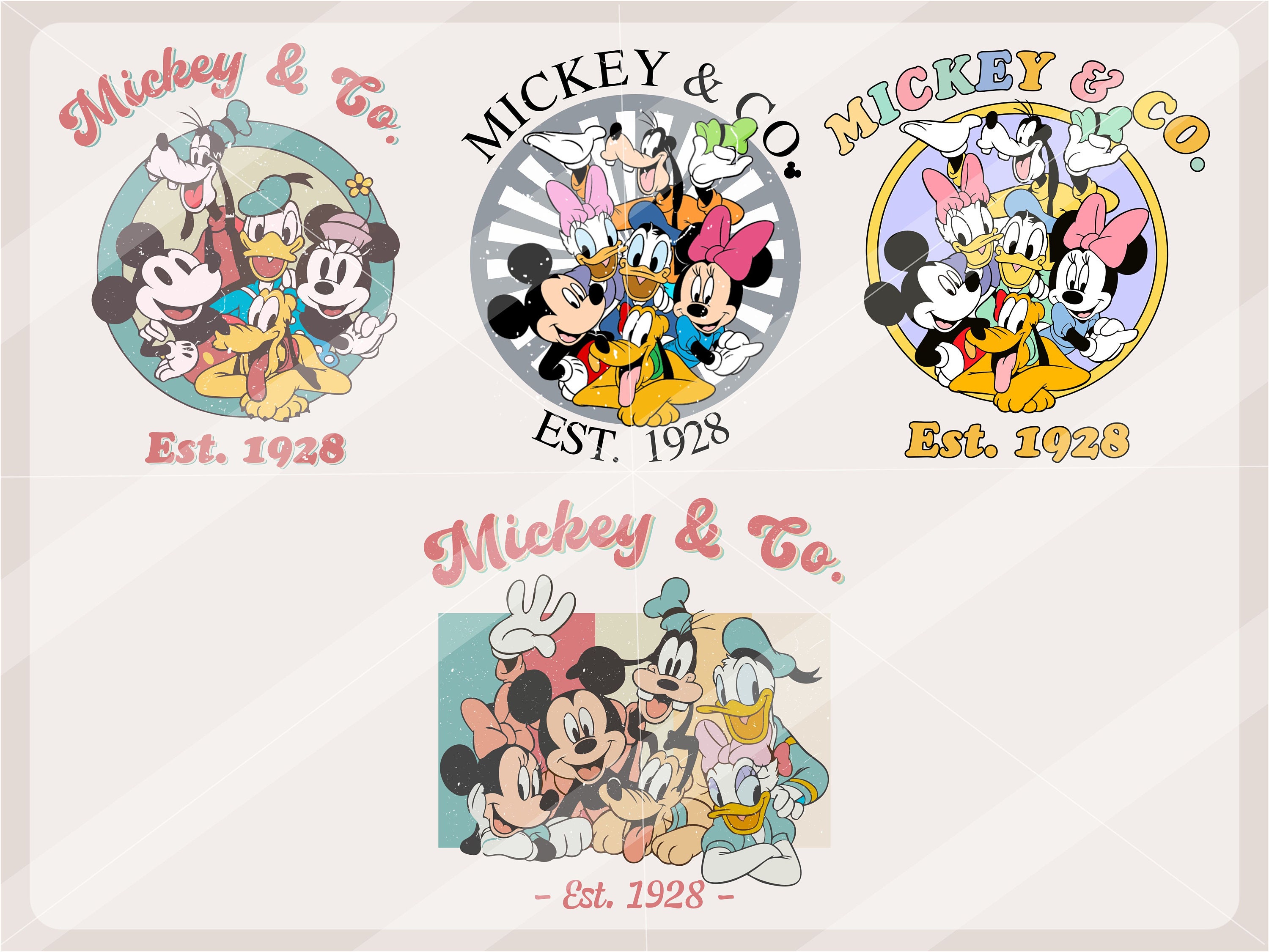 Mega Mickey & Friends SVG Bundle, Family Vacation Png, Family Trip SVG ...