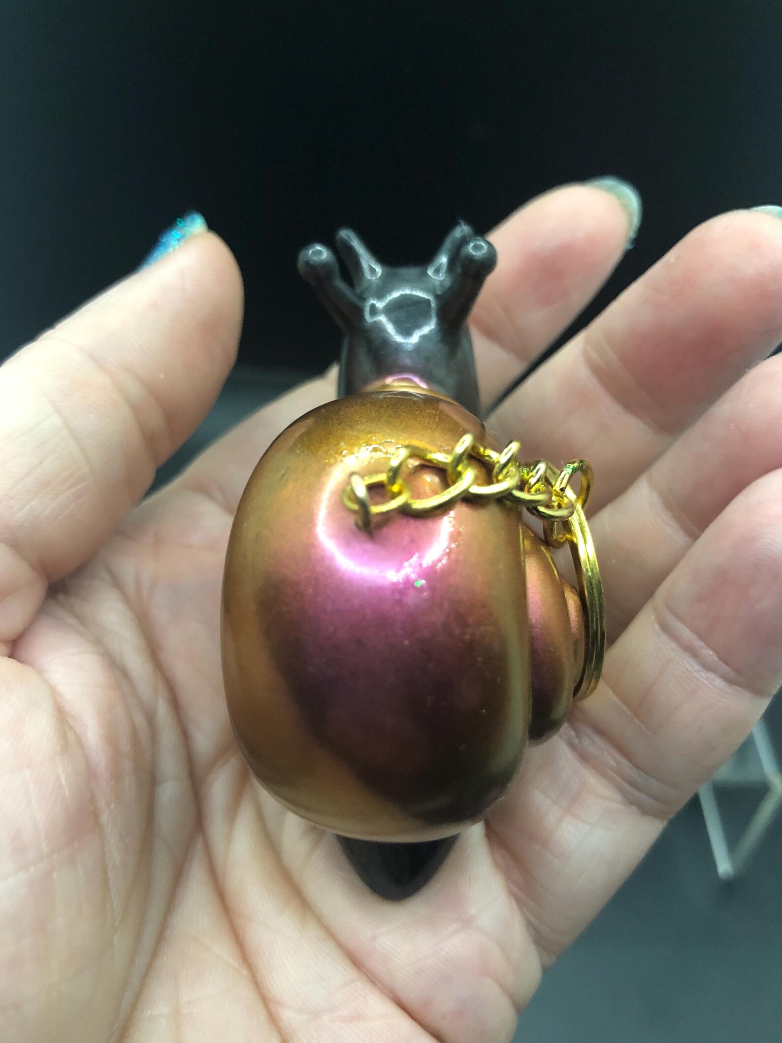 Cute & Unique Snail Keychains, Color Shifting Snail Keychains, Pink ...