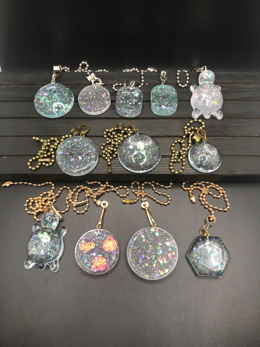 Unique Fan/light Pulls, One of A Kind Resin 'suncatcher' Fan/light ...