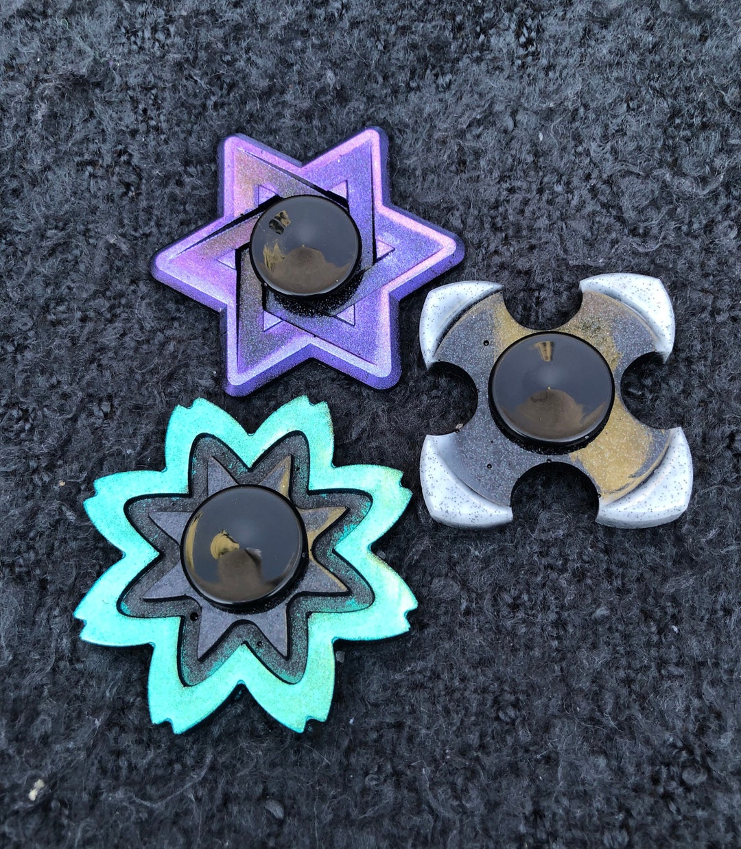 3 Handmade Fidget Spinners - Etsy
