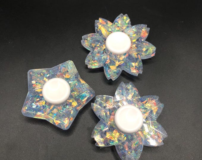 Set of 3 Iridescent Fidget Spinners, 3 Unique Autistic Toys, Unique ...