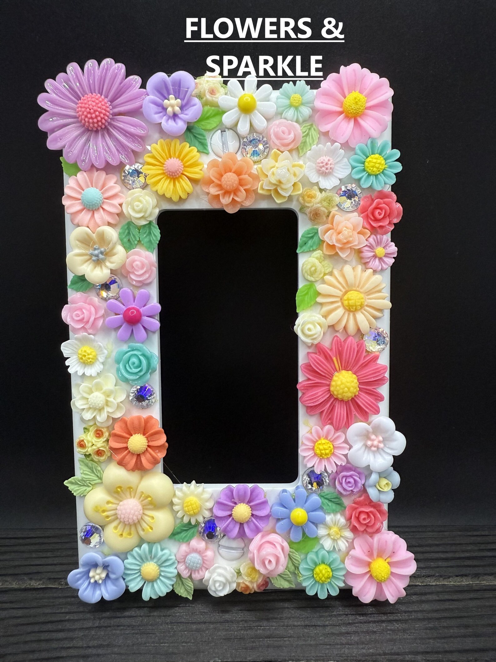 Flower Filled Switch Plate Covers, Colorful Blossom Filled Light Switch ...