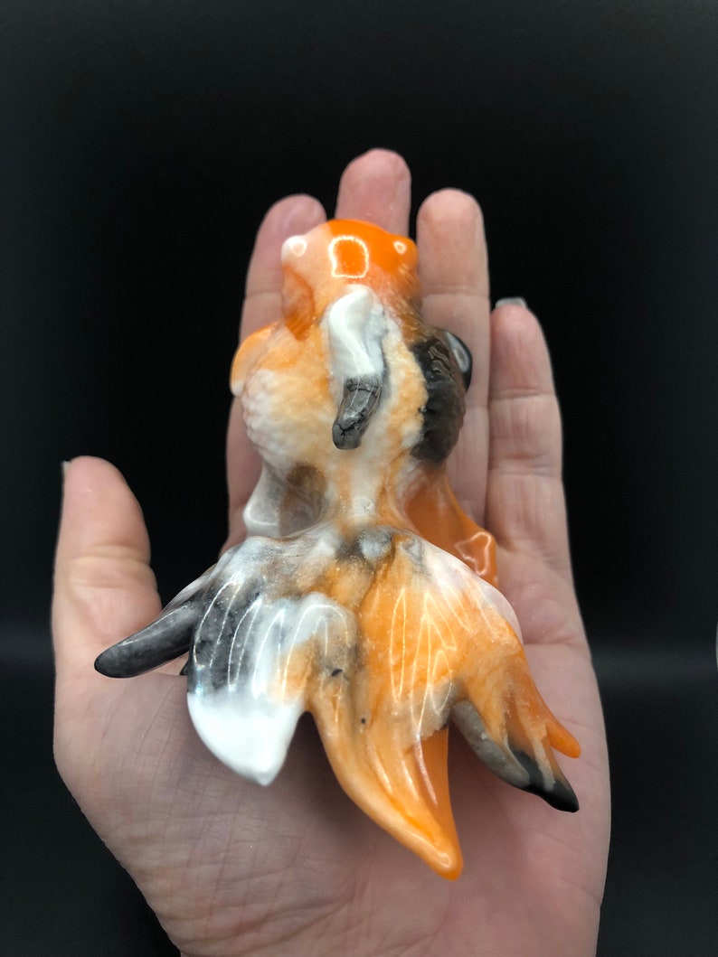 Handmade Resin Koi Colored Collection, Unique Fancy Tailed Goldfish ...