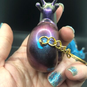 Cute & Unique Snail Keychains, Color Shifting Snail Keychains, Pink ...