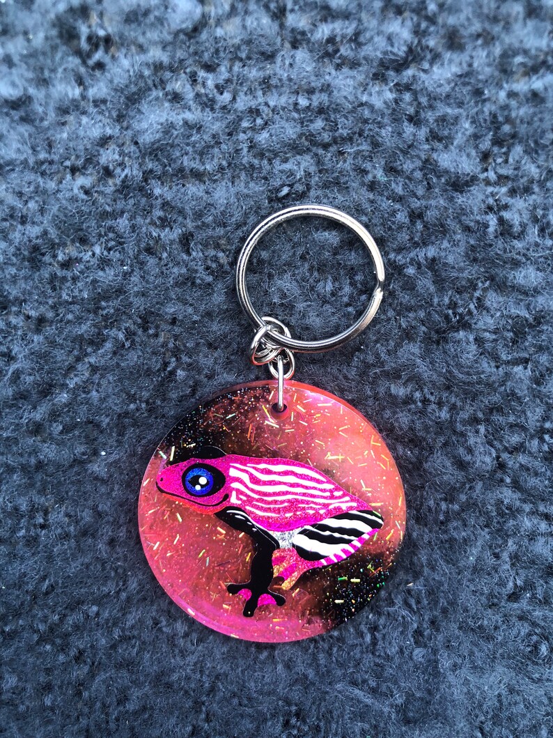 Poison Dart Frog Keychains, Rain Forest Tree Frog Keychains, Unique ...