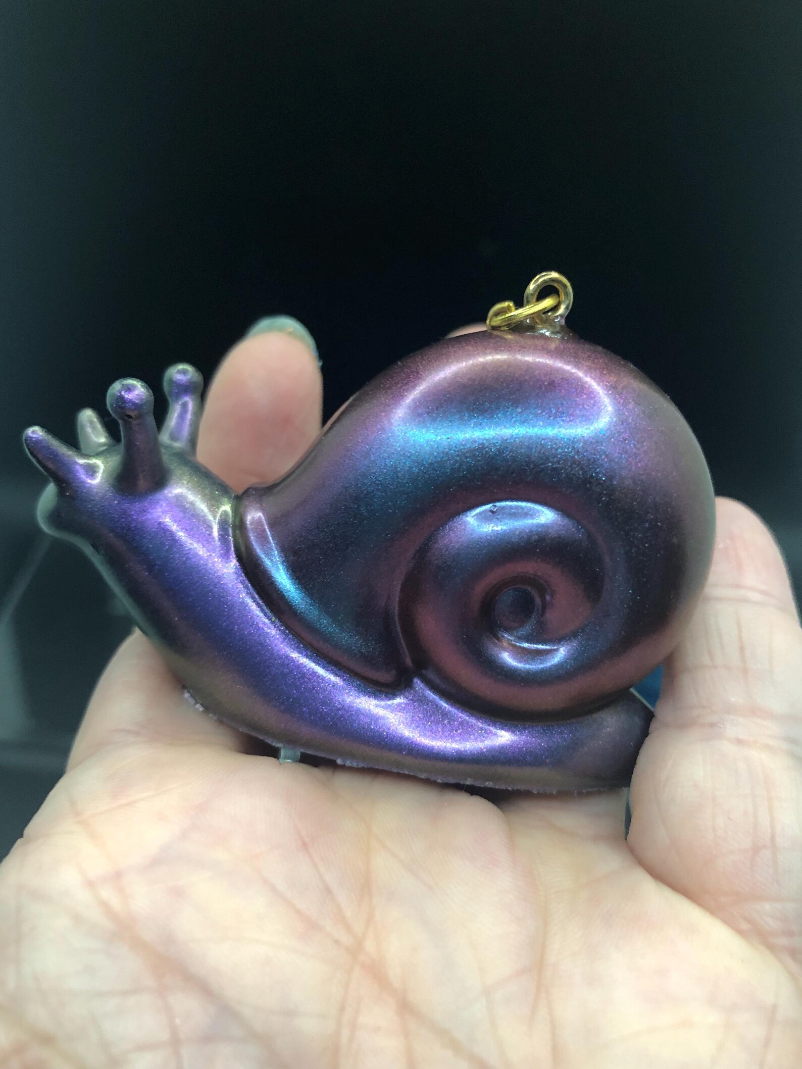 Cute & Unique Snail Keychains, Color Shifting Snail Keychains, Pink ...