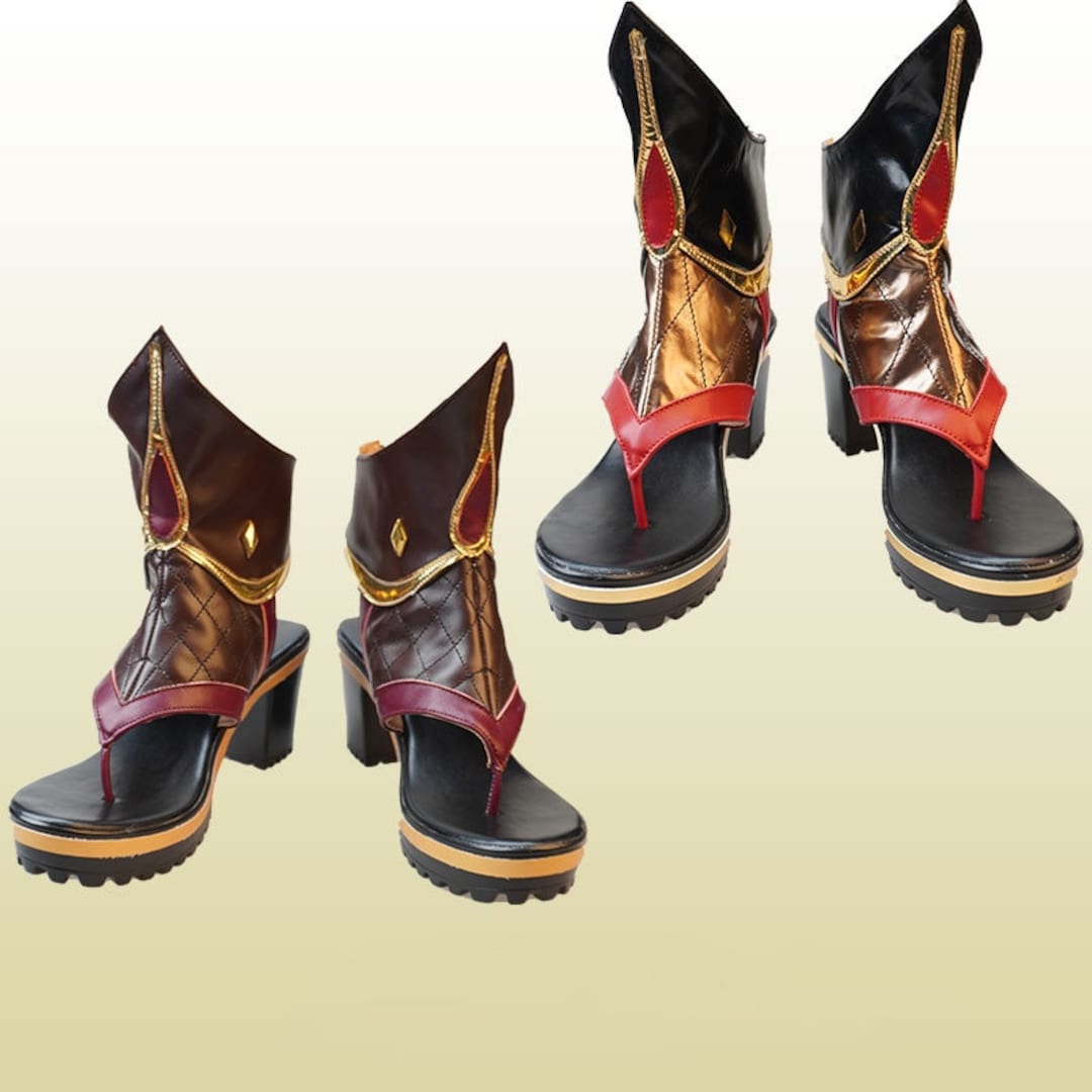 Genshin Impact Kuki Shinobu Boots Shoes - Etsy UK