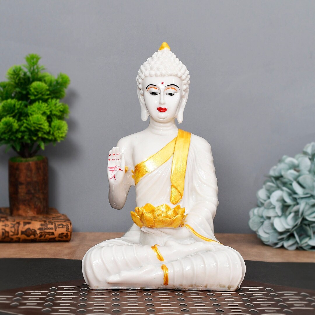 Divine Blessing Buddha Diya Statue: A Sacred Home Decor Idol and ...