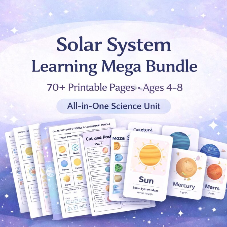 Solar System Mega Bundle for Kids | Space Science Worksheets ...