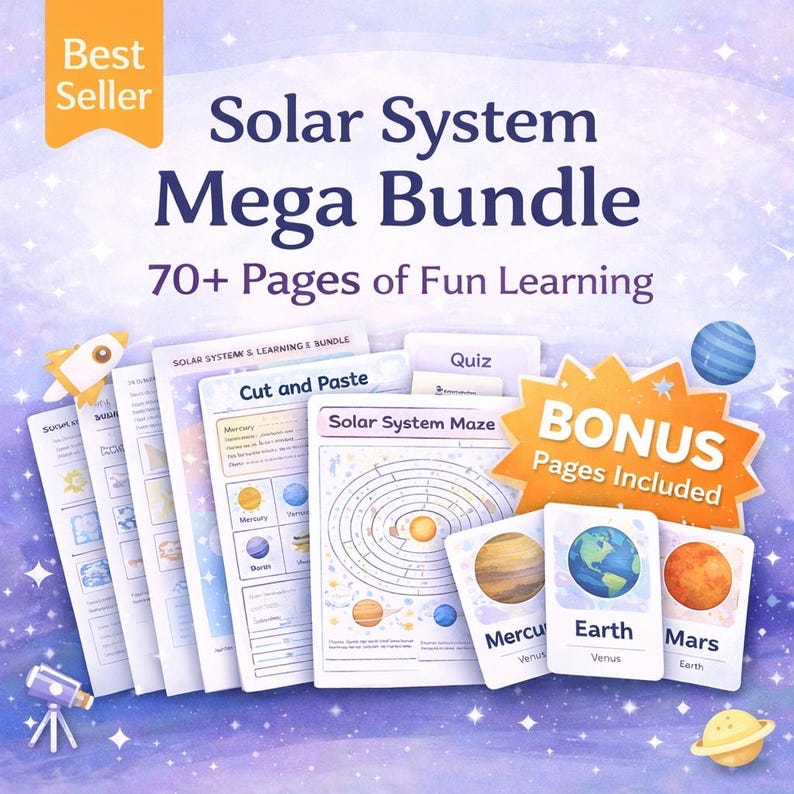 Solar System Mega Bundle for Kids | Space Science Worksheets ...