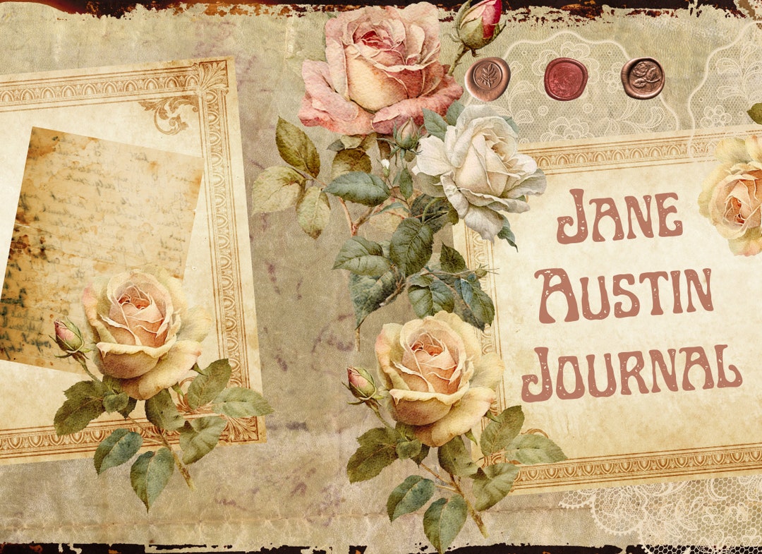 Book Lover Journal Digital Art Decorative Printable Scrapbook Craft ...