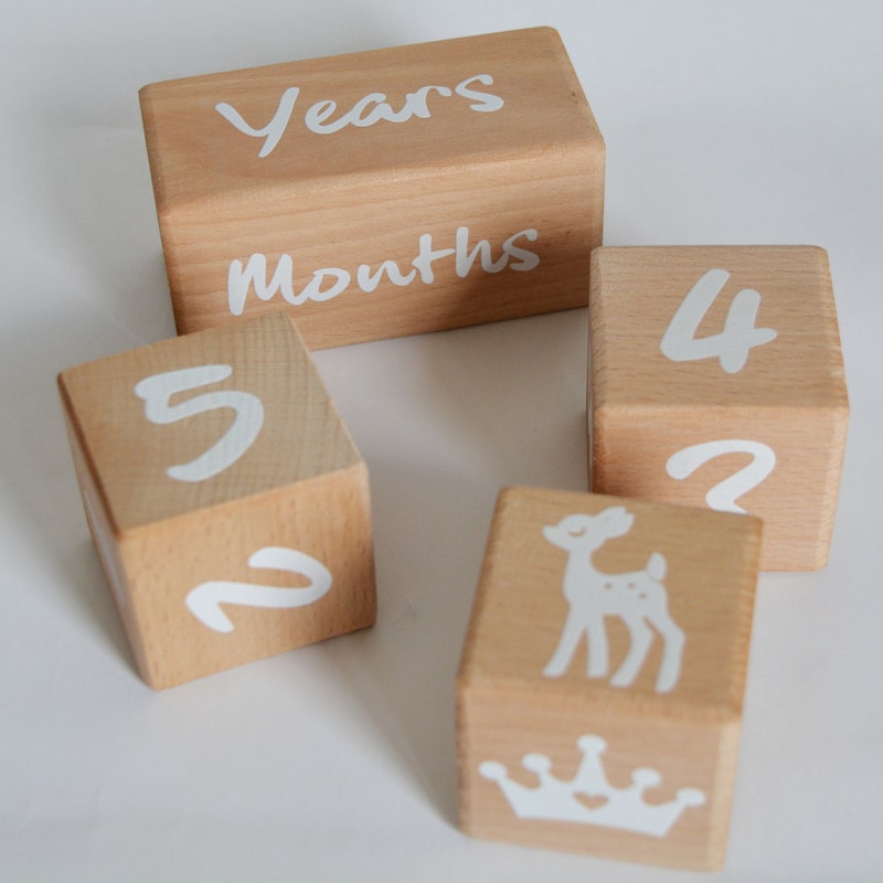Baby Age Blocks - Etsy Australia