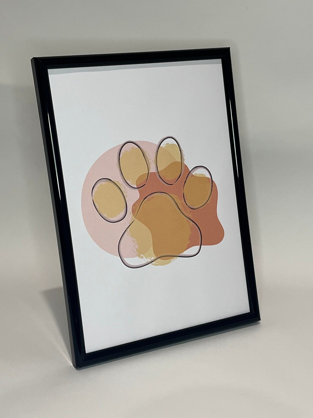 Paw Print Sign Abstract Minimalist Wall Art Printable - Etsy