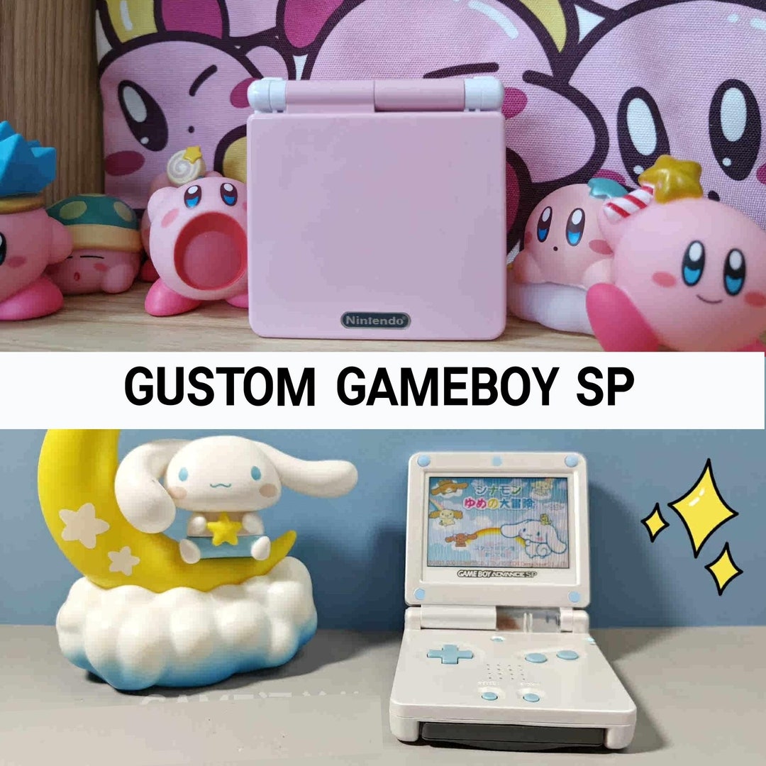 Custom Nintendo Gameboy Advance SP Kirby Cinna Ags 001 / Ips - Etsy
