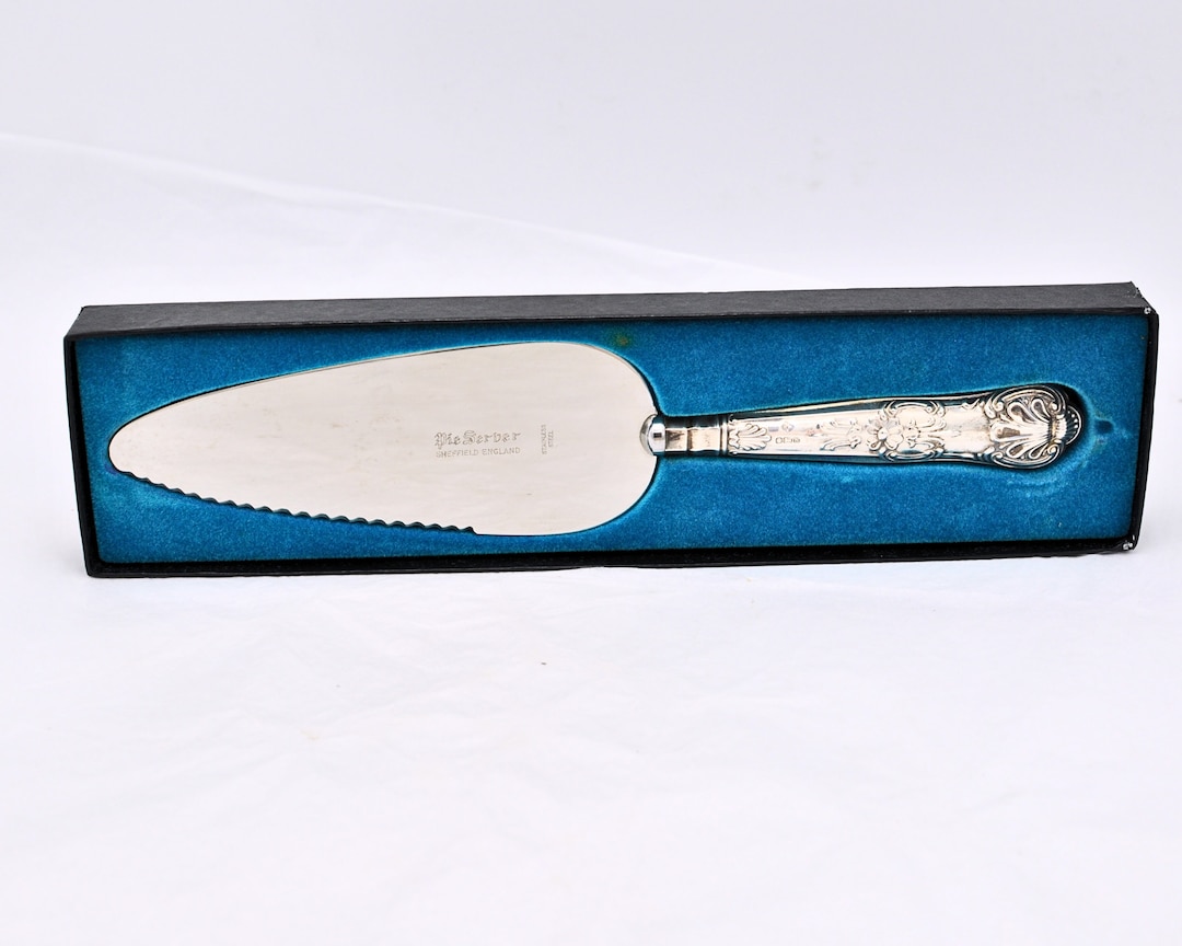Sterling Silver Queens Pattern Pie Server, 1982 Sheffield England ...