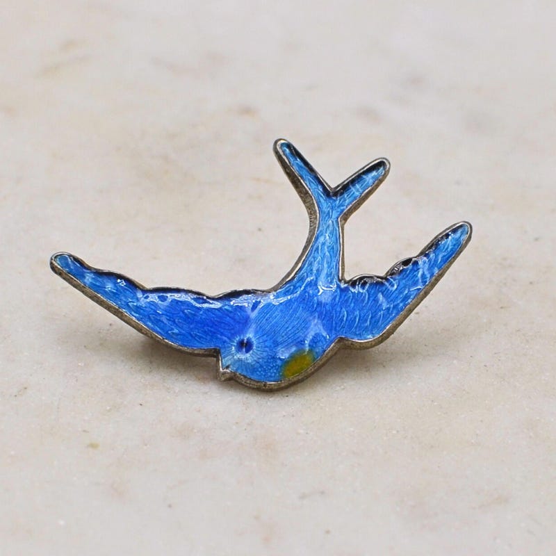 Bluebird Brooch - Etsy