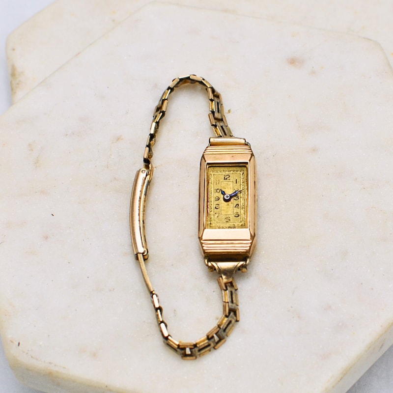 Vintage Gold Watch - Etsy