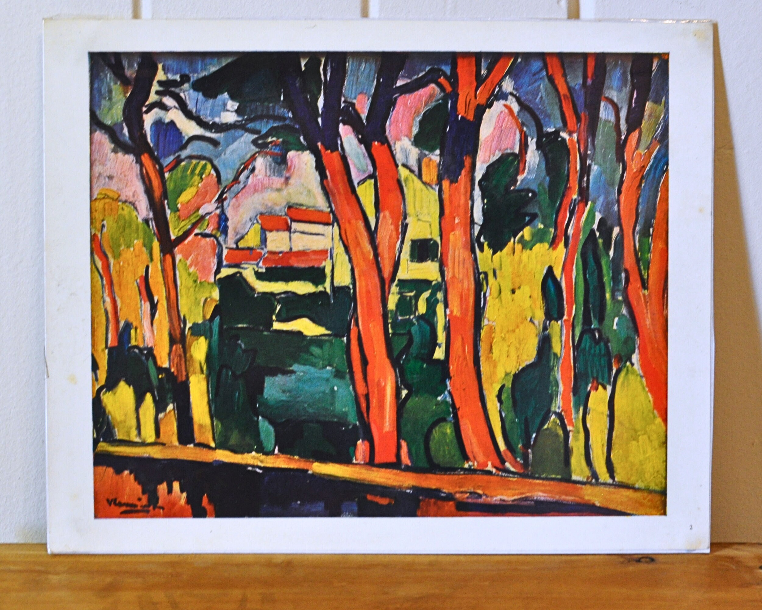 Les Arbres Rouges' the Red Trees Maurice De Vlaminck Vintage Print 1906 ...