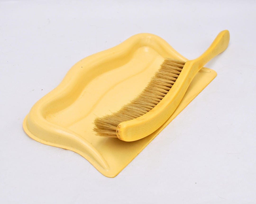 French Ivory Crumb Tray and Brush - French Ivory Brush With Crumb ...