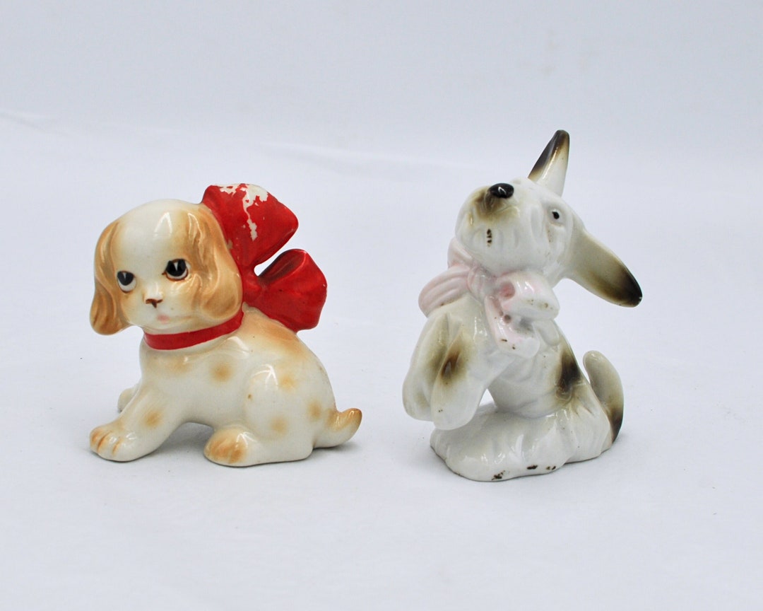 Vintage Porcelain Dog Figurines - Goldscheider 1930's and Puppy With ...