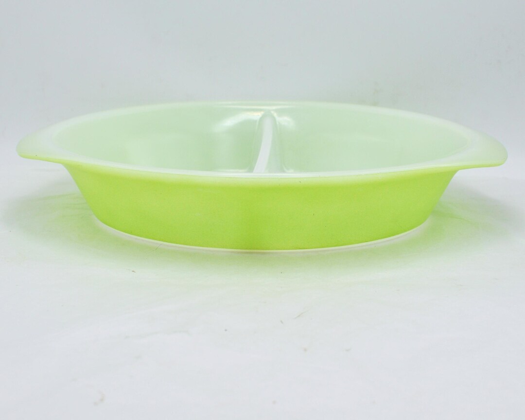 Vintage Pyrex Lime Green Divided Dish Agee Pyrex Made in Australia - Etsy