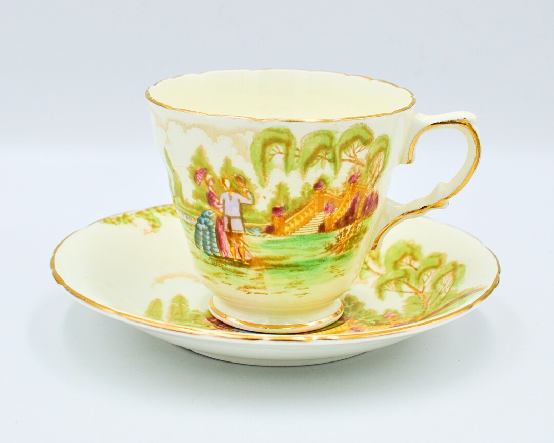 Romance Sutherland China Duo 1930's Hand Painted Tulips Pattern 2471 ...