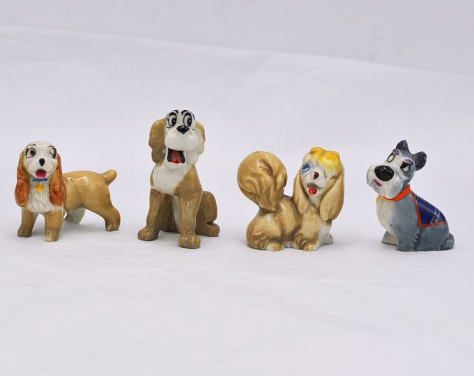 Vintage Wade Figures - Lady and the Tramp Collectable Dog Figurines ...
