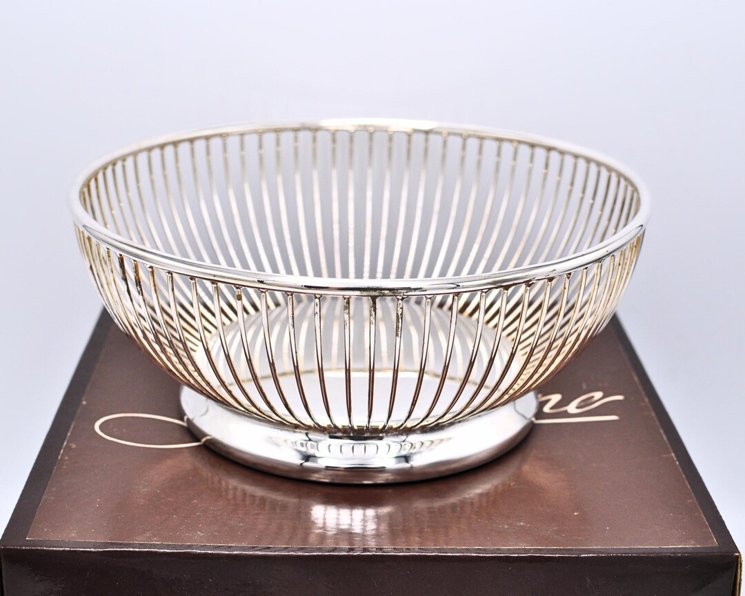 Boxed Vintage Viners Silverplate Bowl - Sheffield Silver Plate Fruit ...