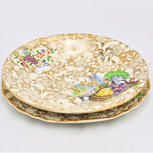 Vintage BCM Lord Nelsonware Pompadour Crinoline Lady Gold Chintz ...