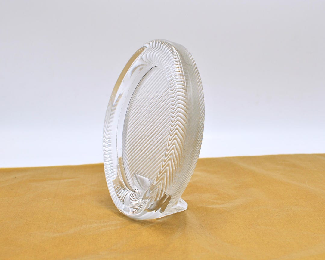 Mikasa Crystal Picture Frame With Stripes - Vintage Clear Picture Frame ...