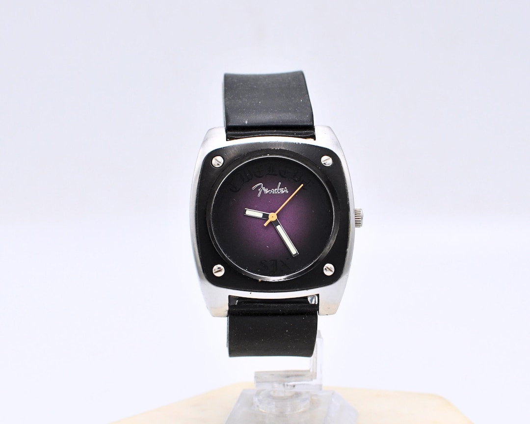 Working 'fender' Scorpion Watch With Dark Purple Face - Etsy